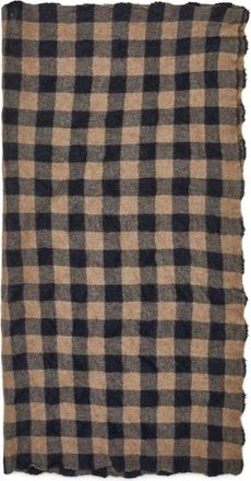 Daniela Gregis écharpe à carreaux - Marron