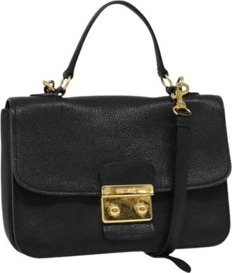 Miu Miu Pre-owned Cuir sacs-main - Femme - Pre-owned - Noir - Taille: ONE Size