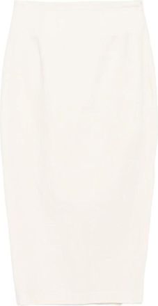 Gentryportofino Femme, Jupes, Beige, Taille: 40 FR Longuette Skirt