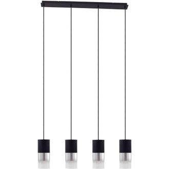 Lindby Suspension en verre &agrave; intensit&eacute; variable Svante en verre pour salon & salle &agrave; manger