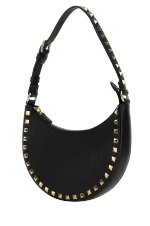 Valentino Garavani Womens Hobo Black Calf
