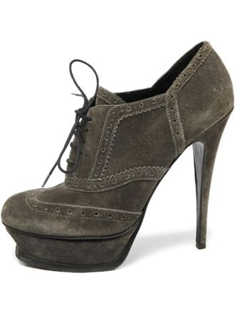 Saint Laurent bottines Janis 140 mm - Gris