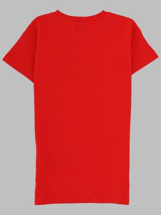 Moschino Short-Sleeve Cotton Dress - Red
