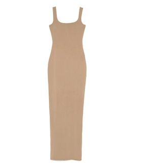 Entire studios Maxikleid mit eckigem Ausschnitt - - Dresses - Damen - Beige - L