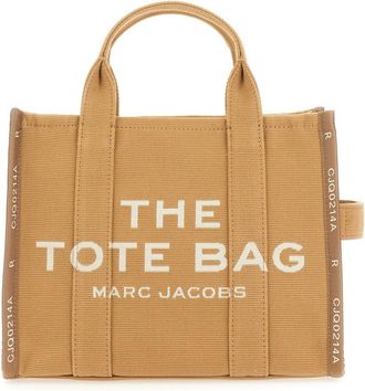 Marc Jacobs Womens Tote Bag The Medium Beige Cotton + Polyester Handbags Hand