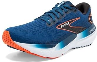 Brooks Homme Glycerin 21 Sneaker, Blue Opal/Black/Nasturtium, 42.5 EU