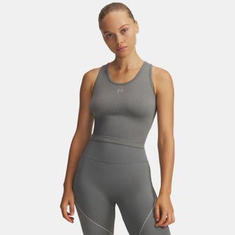 Under Armour Vanish Seamless Tanktop f&uuml;r Damen Expedition Gr&uuml;n / Canteen Gr&uuml;n / Canteen Gr&uuml;n XS