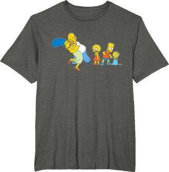 The Simpsons Marge Homer Bart Lisa Maggie Kiss T-Shirt