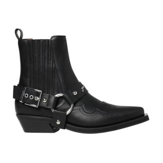 Ganni Harbour Western Stiefeletten - - Shoes - Damen - Schwarzk - 40 EU