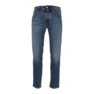 Jacob Cohen Scott Cropped Slim-Fit Jeans - - Jeans - Herren - Blau - W34