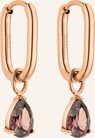 s.Oliver S.Oliver Creolen Aus Edelstahl rosegold