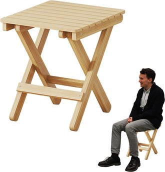 Generic Faltbarer Tritthocker - Klappstuhl zur Platzersparnis | 150 kg robuste Zeitersparnis mit rutschfester Basis f&uuml;r Outdoor-Aktivit&auml;ten, tragbarer Hocker 