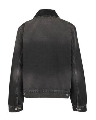 Carhartt Work in Progress Womens Jacket Og Arcan Black Destroy Wash Black-Black Black/black
