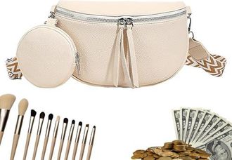 Generico Sac &agrave; bandouli&egrave;re pour femme - Sac &agrave; bandouli&egrave;re pour voyage - Bandouli&egrave;re ergonomique pour gym, festival, &eacute;cole, d&eacute;contract&eacute;, plage, travail et usage