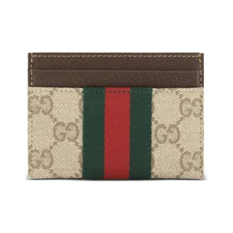 Gucci Kartenetui mit Webstreifen - - Accessories - Damen - Mehrfarbig - ONE SIZE