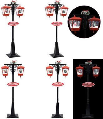 vidaXL Weihnachts-Stra&szlig;enlampe mit Weihnachtsmann 81 x 40 x 188 cm PVC - Weihnachts-Wegleuchte - Weihnachts-Wegleuchten - Home & Living