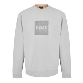 HUGO BOSS Sweatshirt f&uuml;r Herren, Rundhalsausschnitt (Grau)