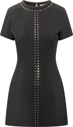 Michael Kors Femme, Robes, Noir, Taille: 36 FR Studded Stretch Crepe Shift Dress