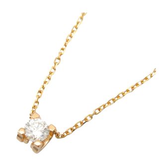 Cartier C de cartier Diamond Gold Necklace