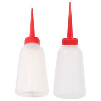 Artibetter Housoutil 2 St&uuml;ck &Ouml;lapplikator f&uuml;r N&auml;hmaschinen Kunststoff &Ouml;lflaschen mit Roter Pr&auml;zisionsd&uuml;se 250 Ml &Ouml;lspender f&uuml;r Flachbett und Nadelmaschinen Tragb