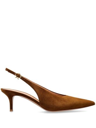 Gianvito Rossi escarpins Robbie 55 mm - Marron