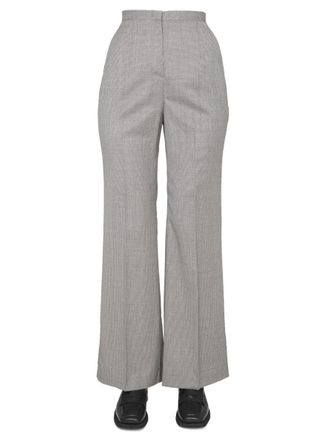 Fabiana Filippi Micro Houndstooth Virgin Wool Trousers - Brown