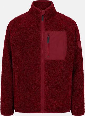 Derbe Derbe Herren Fleecejacke Kuschelby Pocket Rot Teddy
