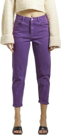 JOPHY & CO. Pantalon femme avec cinq poches en coton élastique (cod.1372), aubergine, L