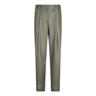Herno Hose aus tropischer Wolle - - Trousers - Damen - Gr&uuml;n - L