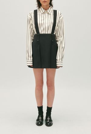 Claudie Pierlot Jupe courte bretelles noire
