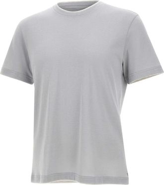 Eleventy Homme, Tops, Gris, Taille: XL T-shirt ras du cou
