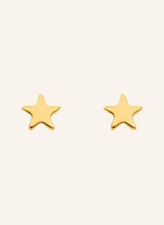Leaf Ohrstecker Mini Stars Aus 14 Karat Gelbgold gold