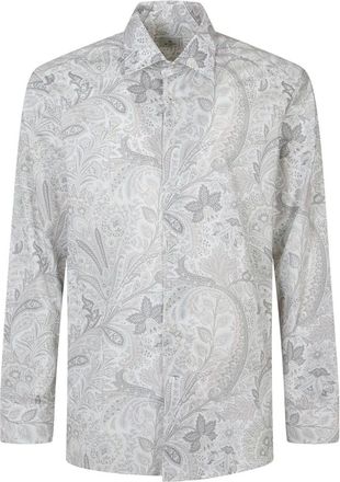 Etro Homme, Chemises, Gris, Taille: 3XL Roma Cotton Shirt
