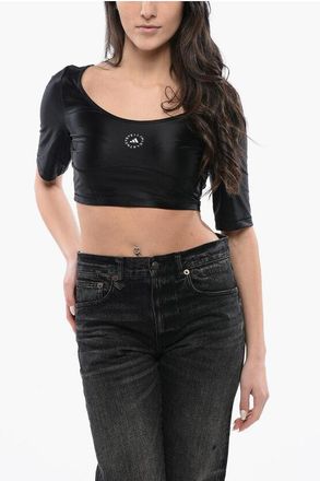 adidas STELLA MCCARTNEY Cropped Top with Contrast Logo size Xs