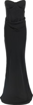 Rotate Knielanges Kleid - Schwarz