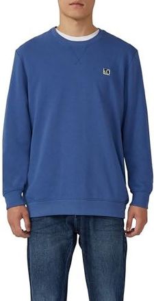 s.Oliver Sweat-Shirt en Coton mélangé avec col Rond, Bleu Roi, XL