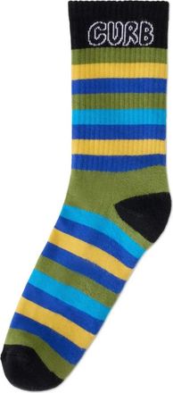 Lanvin Homme, Sous-v&ecirc;tements, Multicolore, Taille: M B420 Stripes Socks Curb