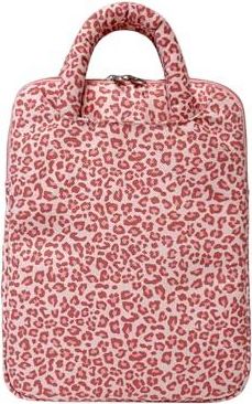 Generic Sac souple imprim&eacute; l&eacute;opard pour tablette, sac int&eacute;rieur pour ordinateur portable, sac de rangement pour ordinateur (rose S)