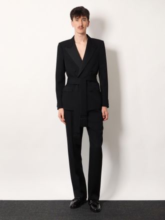 Valentino Mens Virgin Wool Trousers Black