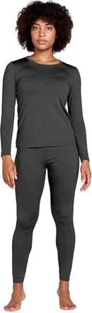 Lapasa Ensemble de sous-Vêtements Thermiques Femme Haut & Bas Maillot de Corps Manches Longues & Pantalon Chaud Automne/Hiver Gris Foncé XL