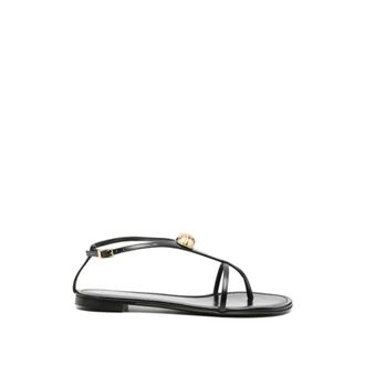 Giuseppe Zanotti Femme, Chaussures, Noir, Taille: 39 EU Flat Sandales