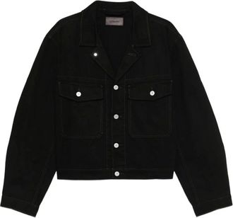 Christophe Lemaire Homme, Vestes, Noir, Taille: M Trucker Jacket