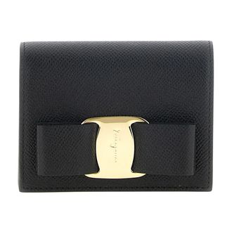 Ferragamo Vara Schleife Kartenetui - - Accessories - Damen - Schwarzk - ONE SIZE