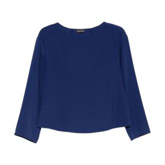 Emporio Armani Damen, Oberteile, Blau, LGr&ouml;&szlig;e