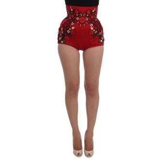 Dolce & Gabbana High Waist Mini Shorts - - Shorts - Damen - Rot - S