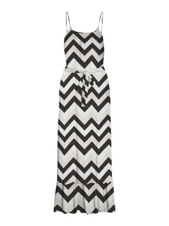 Vero Moda Damen Vmeasy Joy 7/8 Strap Dress WVN Ga Sommerkleid, Schwarz, Small