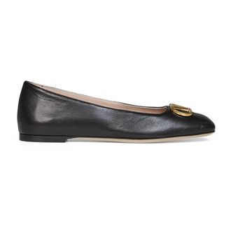 Valentino Garavani VLogo Signature Ballerina Aus Nappa - - Shoes - Damen - Schwarzk - 36 EU