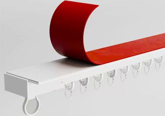 Generic Schwere Vorhangschiene F&uuml;r Die Deckenmontage, Selbstklebendes Vorhangschienensystem F&uuml;r Wohnzimmer Und Schlafzimmer, Sanfter Betrieb, Raumteiler Vorha