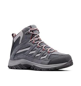 Columbia CRESTWOOD MID WATERPROOF Chaussures Montantes De Randonn&eacute;e Et Trekking imperm&eacute;ables Femme, Gris (Graphite x Daredevil), 43 EU