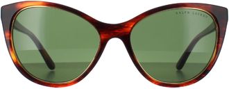 Ralph Lauren Lunettes de soleil Ralph Lauren RL8186 500771 shiny striped havana bottle green
